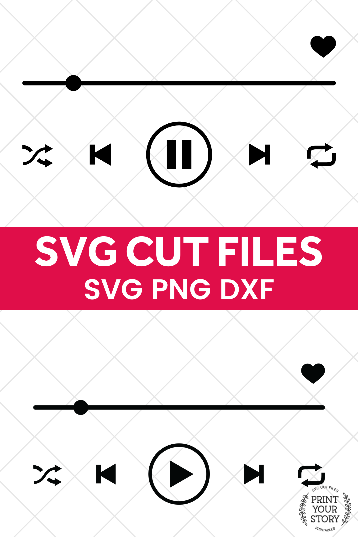 Music Player SVG file – SVG Files | Print Your Story