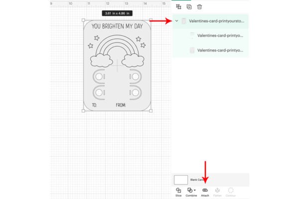 Free Valentine Coloring Card SVG files for Cricut – Print Your Story