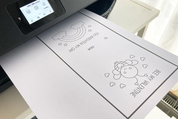 Free Valentine Coloring Card SVG files for Cricut – Print Your Story