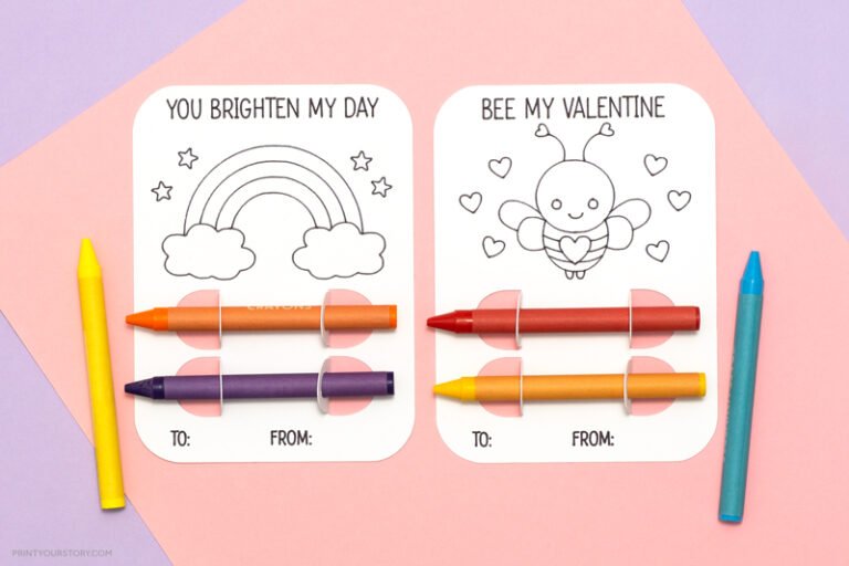 Free Valentine Coloring Card SVG files for Cricut – Print Your Story