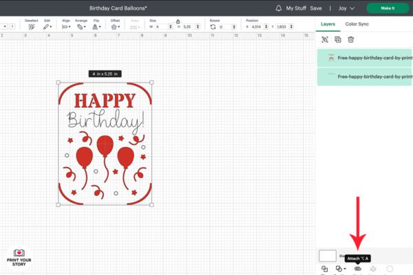 Free Happy Birthday Card Svg File Cricut Print Your Story