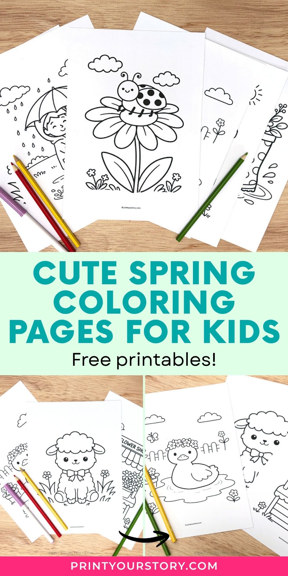 Free Printable Spring Coloring Pages – Print Your Story